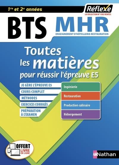 BTS MHR - Management en Hôtellerie Restauration - 1ère et 2e année ...